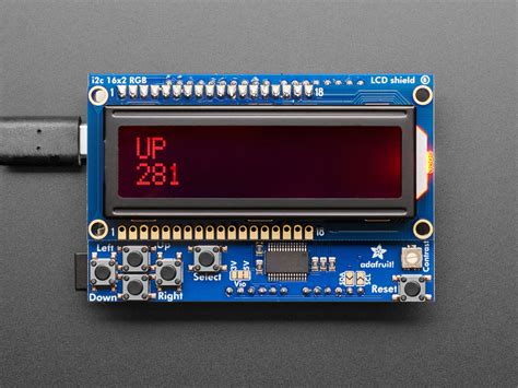 Rgb Lcd Shield Kit W 16x2 Character Display Only 2 Pins Used