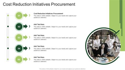 Top Cost Reduction Initiatives PowerPoint Presentation Templates In