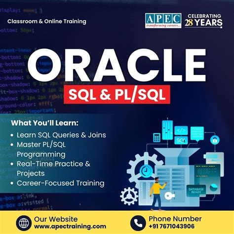 Apec Master Oracle Sql And Plsql 💻 Build Strong Database Skills With Apec Learn Sql Queries