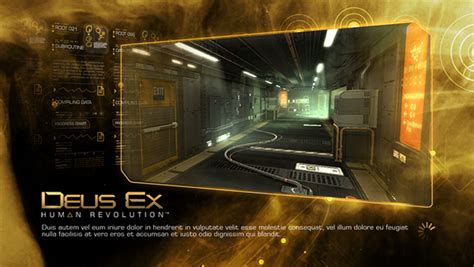 Deus Ex Human Revolution User Interface Behance