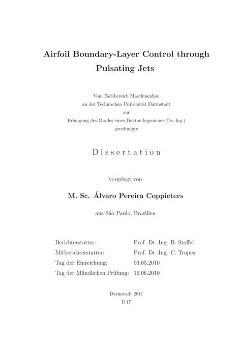 Pdf Airfoil Boundary Layer Control Through Pulsating Jets Dokumentips