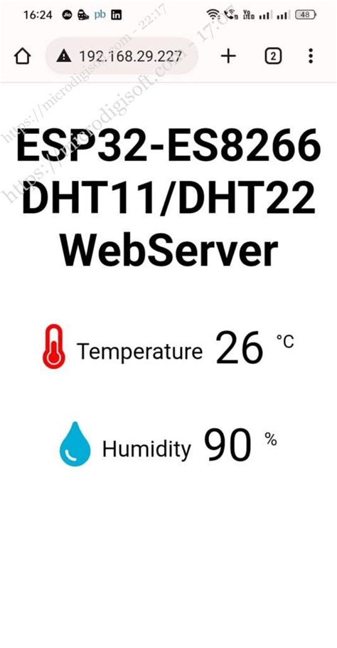 Micropython Dht11 Sensor Webserver With Esp32 Esp8266