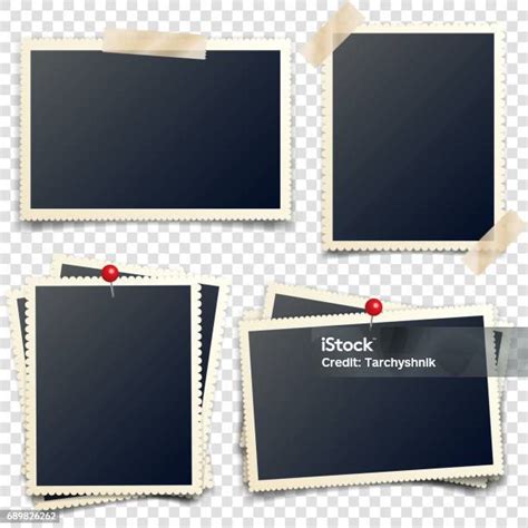 압정 테이프 조각된 측면 프레임 영화 오래 된 사진 카드 그림자와 함께 레트로 빈티지 사진입니다 디지털 스냅샷 이미지입니다 사진 예술입니다 서식 파일 또는 디자인에 대 한