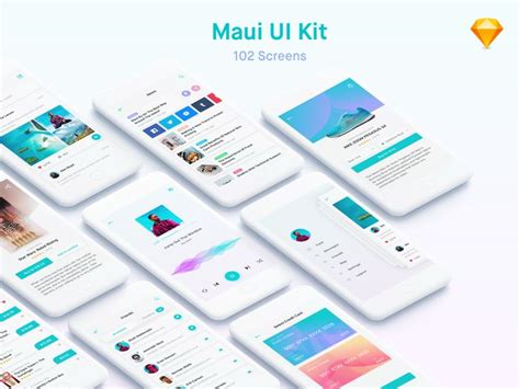 Maui Ios Ui Kit Ui Kit Dribbble Design Kit