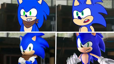 Sonic The Hedgehog Movie Sonic Prime Vs Sonic Boom Uh Meow All Designs