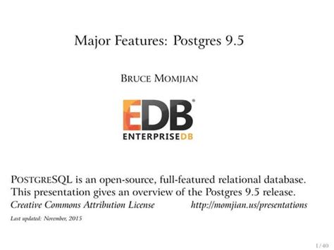 Postgresql 96 Performance Scalability Improvements Ppt