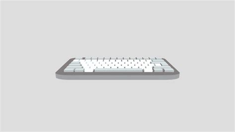 Minimalistic Keyboard D Models Sketchfab