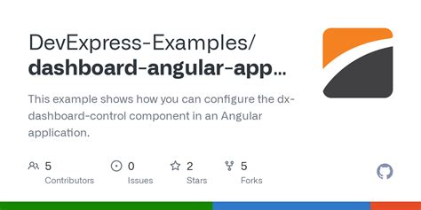 Github Devexpress Examplesdashboard Angular App Configuration This Example Shows How You Can