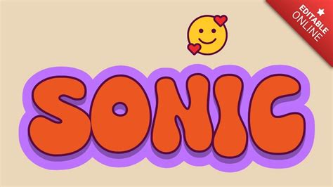 Sonic Lettering Good Vibes In Groovy Style Text Effect Generator