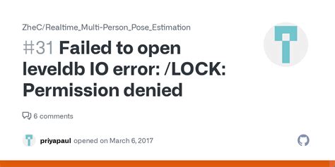 Failed To Open Leveldb Io Error Lock Permission Denied · Issue 31 · Zhecrealtimemulti