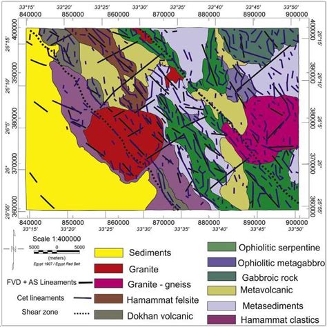 Proposed Structural And Geological Map Delineated From Aeromagnetic
