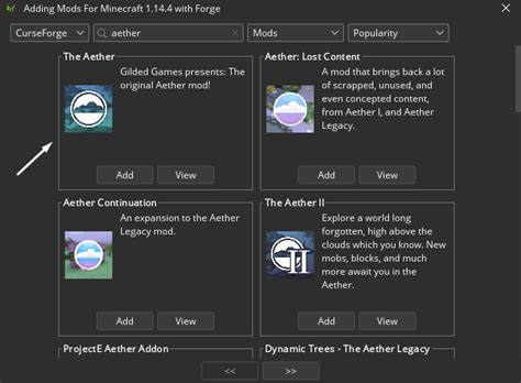 Show Mods For The Current Major Minecraft Version Doesnt Work On Curseforge · Issue 647
