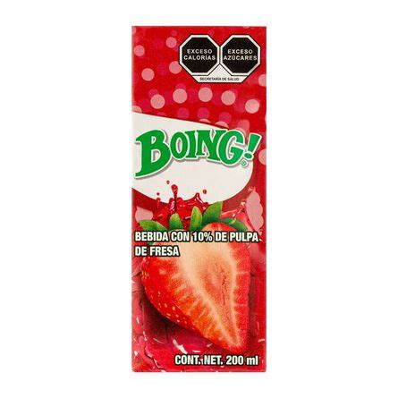 Jugo Sabor Fresa Con Pulpa Boing 200 Ml Soriana