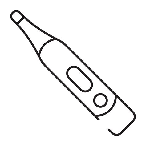 A Temperature Gauge Icon Linear Design Of Digital Thermometer 41016242 Vector Art At Vecteezy