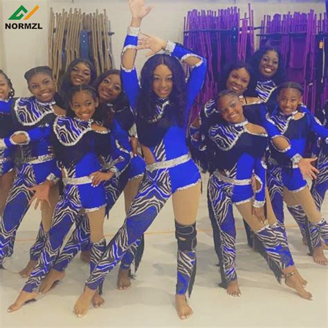 Normzl Wholesale Free Design Sliver Sequin Blue Majorette Dance