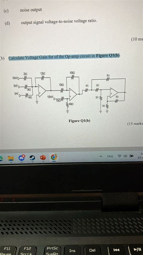 C Noise Output D Output Signal Voltage To Studyx