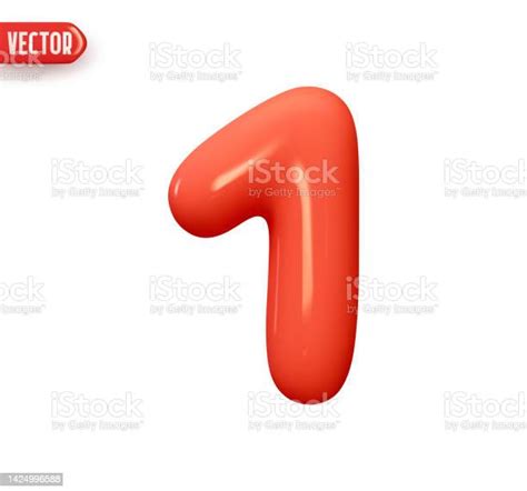 번호 1 하나의 숫자 기호는 빨간색입니다 벡터 일러스트 레이 션 기포에 대한 스톡 벡터 아트 및 기타 이미지 기포 숫자 0명 Istock