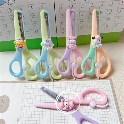 High Quality Cartoon Mini Small Scissors Babes Tiny Scissors DIY Shears Kuromi Scissors