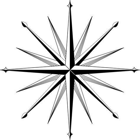 Clipart Wind Rose Compass Rose