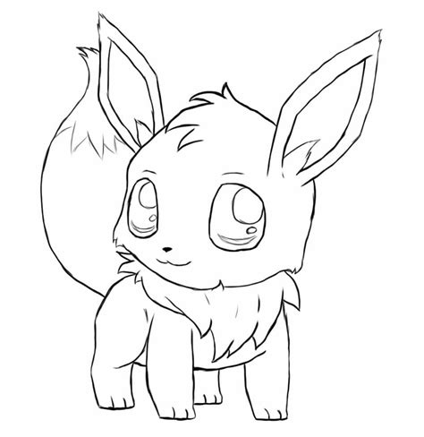 Eevee Coloring Page