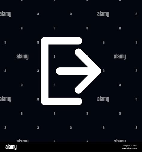The Exit Icon Logout And Output Logo Illustration Vector Sign Symbol For Design Stock Vector
