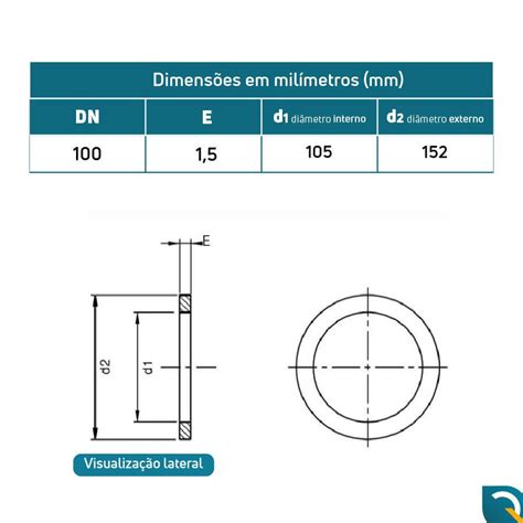 Arruela De VedaÇÃo Dn100 Pvc FlexÍvel Preta