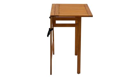 Table De Balcon Pliante En Bois Massif L80 Cm Carmen Miliboo