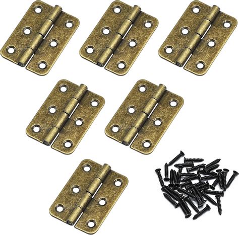 2 Pack 2 50mm Solid Brass Drawn Butt Hinges Sc Screws Uk Diy And Tools
