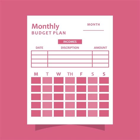 Premium Vector Budget Planner Template Design Vector