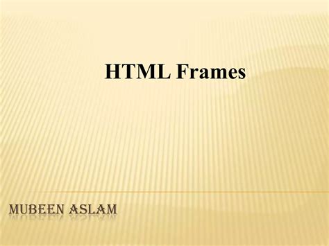 Html Frames Pptx