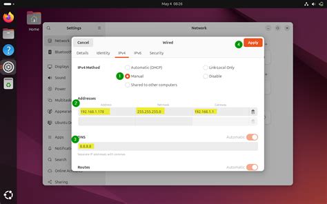 How To Configure Static Ip Address On Ubuntu 2404 Desktop