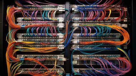 Telecommunications Cabling Structured Stock Illustration Illustration Of Arranged Terminated