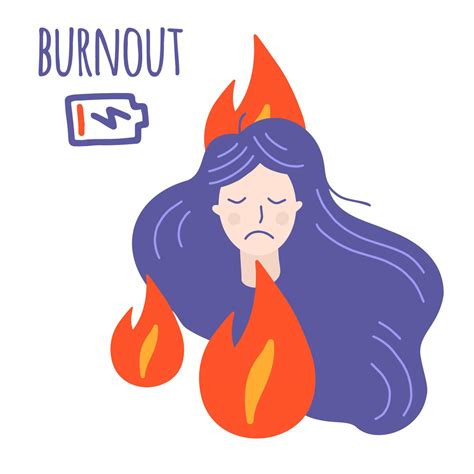 Work Burnout Professional Burnout Syndrome Tired Woman In Stress