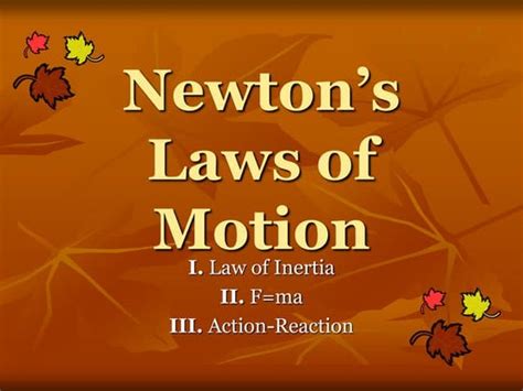 Newtons Laws Of Motion 2nd Law Ppt