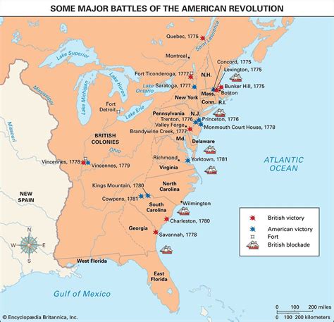 American Revolution Map Of Battles Map 009f 2 American Revolution Map