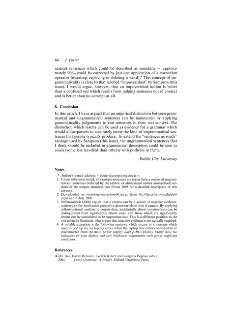 Grammatical And Ungrammatical Sentencespdf