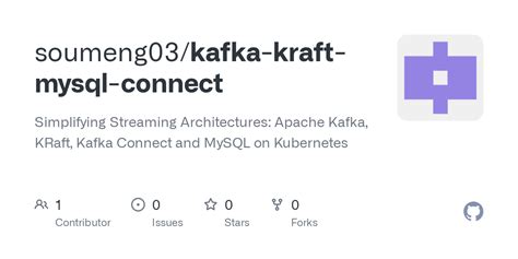 Github Soumeng03kafka Kraft Mysql Connect Simplifying Streaming Architectures Apache Kafka