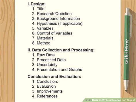How To Write A Science Lab Report With Pictures WikiHow