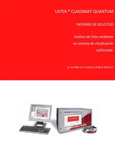 Uster Classimat Quantum Pdf Textiles Algodón