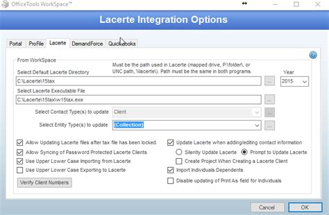 How To Setup And Configure The Lacerte Integration Abacusnext Client Services