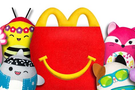 Mcdonalds Squishmallow Happy Meal Toys Including A Grimace Plush Are Finally Here