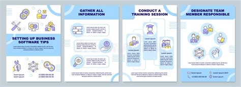 Business Training Line Design Brochure Poster Template A4 Stock Illustrations 80 Business