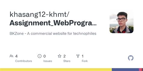 Github Khasang12 Khmtassignmentwebprogramming Bkzone A Commercial Website For Technophiles