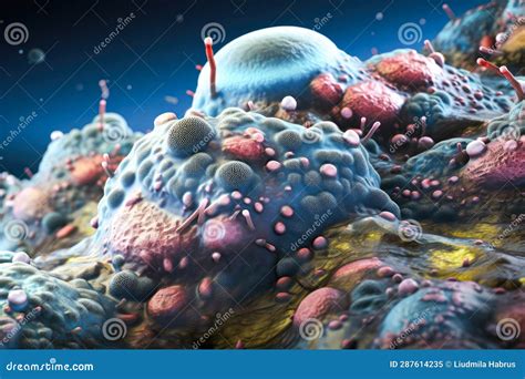 Macro Virus And Bacteria In A Human Body Stock Image Image Of Microscope Organism