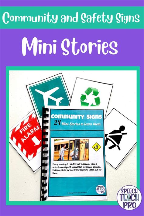 Community And Safety Signs Mini Stories Life Skills Teaching Life