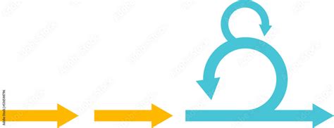 Scrum Info Graphic Diagram Element Vector Set Illustration Agile Diagram Recycle Symbol And