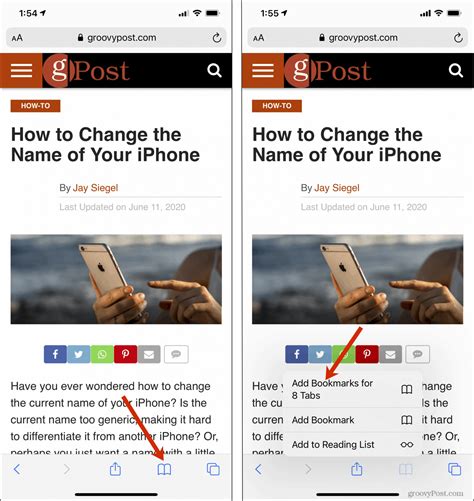 How To Bookmark All Open Safari Tabs At Once In Ios