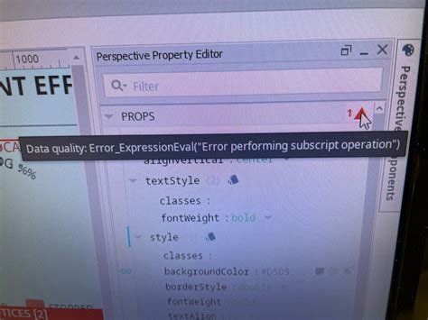 Error Performing Subscript Operation On Perspective View Text Box Bindings Ignition