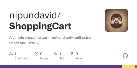 Github Nipundavidshoppingcart A Simple Shopping Cart Front End Only Built Using React And Redux