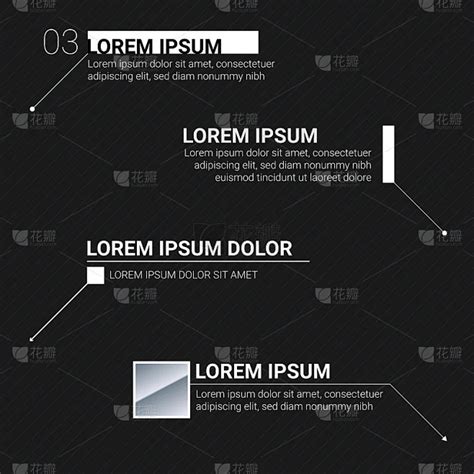 数字信息标签。数字标注标题与位置的照片和文字。现代旗帜低三分之一的展示。向量的标题栏。视频信息图的动素材 花瓣网